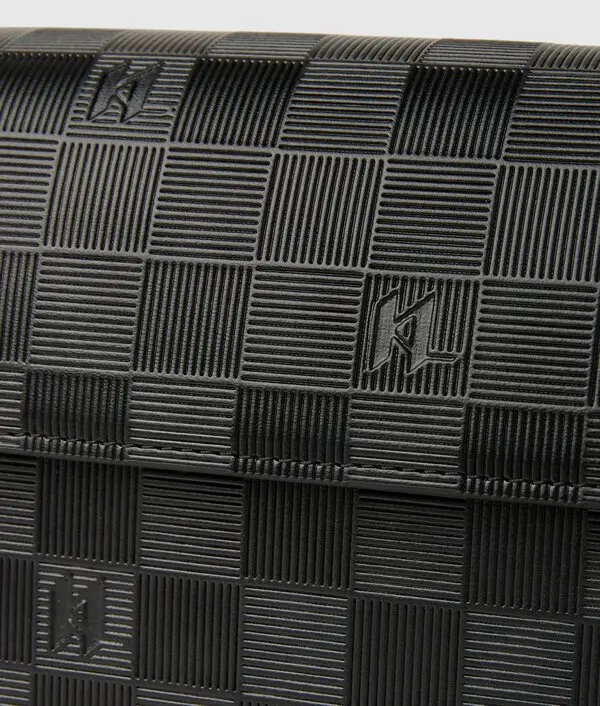 Karl Lagerfeld Monogram Checkerboard Crossbody Bag