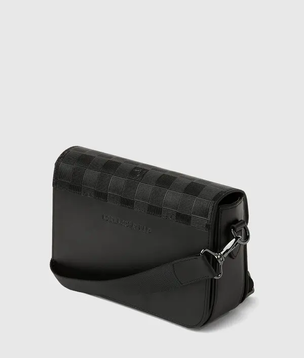 Karl Lagerfeld Monogram Checkerboard Crossbody Bag