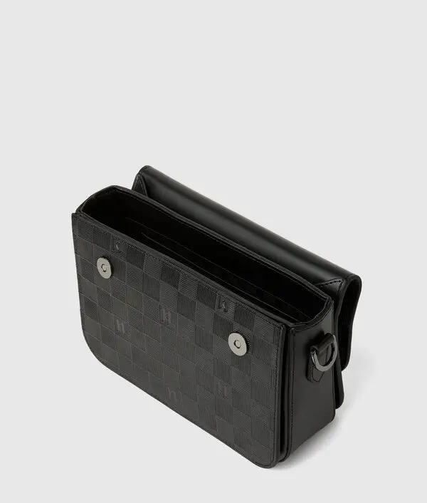 Karl Lagerfeld Monogram Checkerboard Crossbody Bag