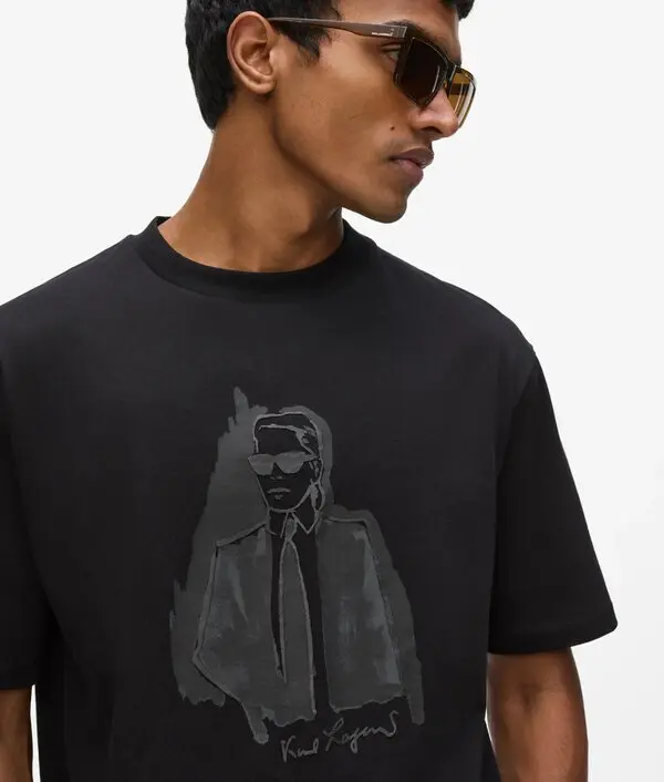 Karl Lagerfeld Tonal Karl Print T-shirt