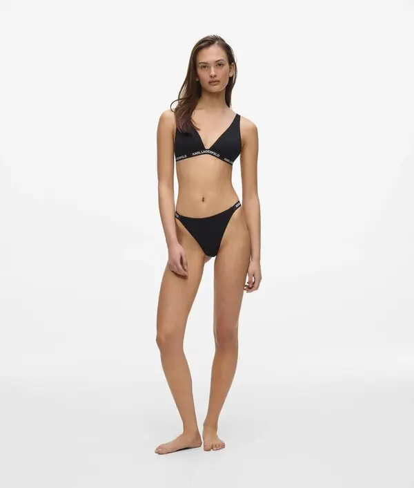 Karl Lagerfeld Logo High-leg Thong