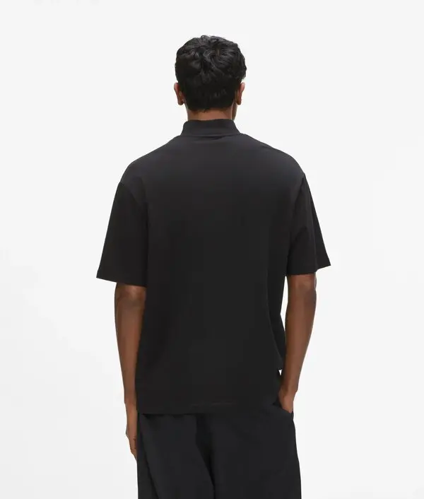 Karl Lagerfeld Mock-neck T-shirt - Black