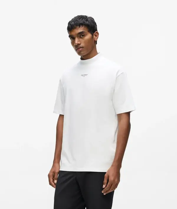 Karl Lagerfeld Mock-neck T-shirt - White