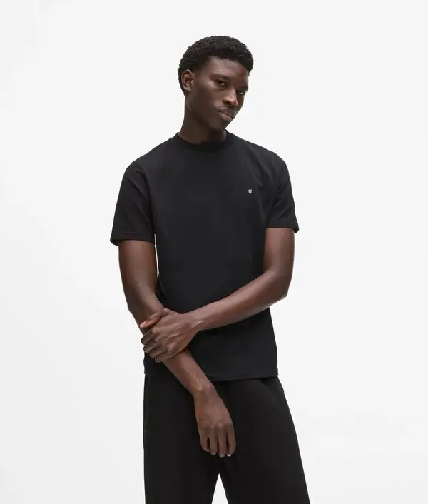 Karl Lagerfeld Metal Monogram T-shirt - Black