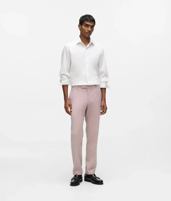 Karl Lagerfeld Slim-fit Tailored Pants - Black