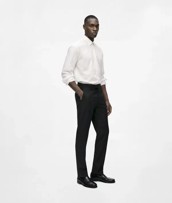 Karl Lagerfeld Slim-fit Tailored Pants - Black