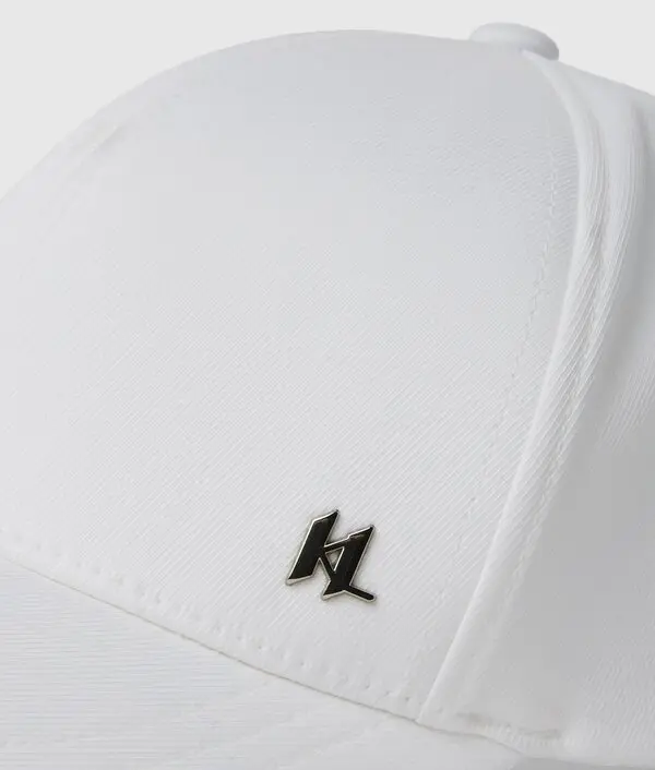 Karl Lagerfeld Monogram Baseball Cap - White