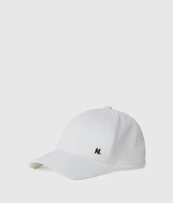 Karl Lagerfeld Monogram Baseball Cap - White