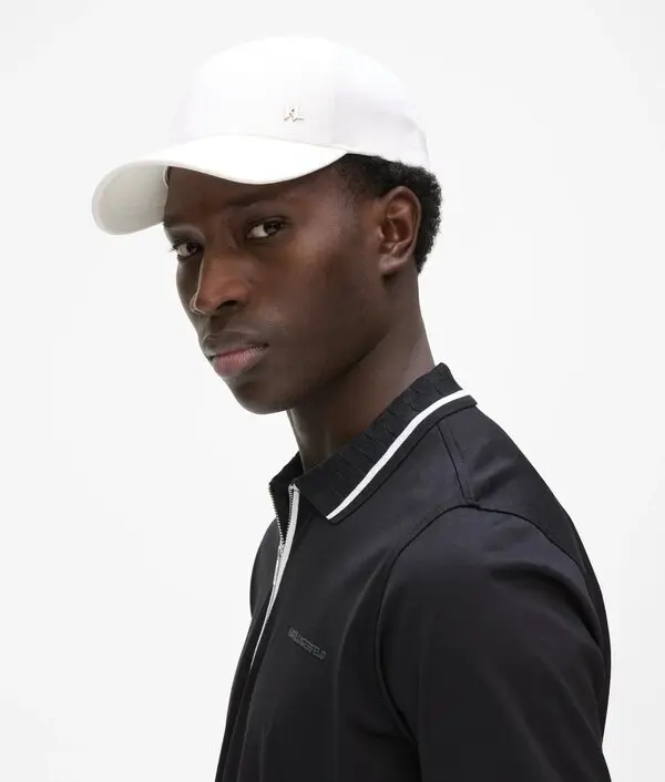 Karl Lagerfeld Monogram Baseball Cap - White