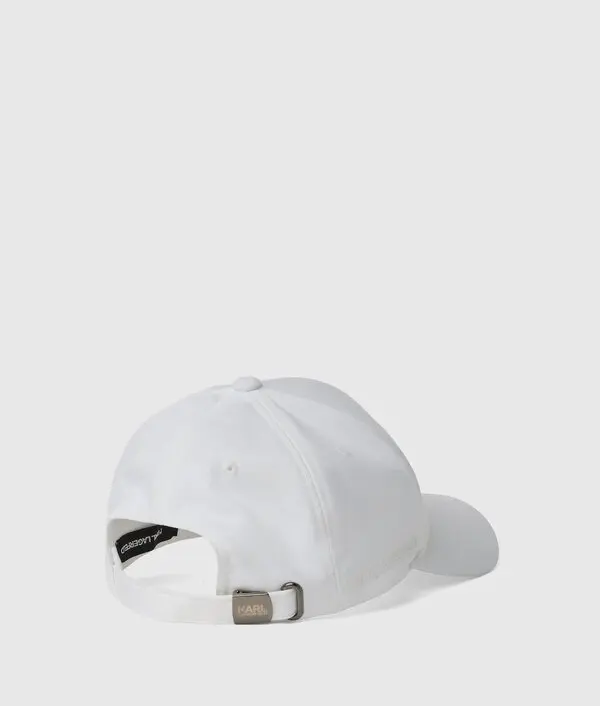 Karl Lagerfeld Monogram Baseball Cap - White