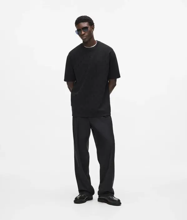 Karl Lagerfeld Monogram Short-sleeved Sweater
