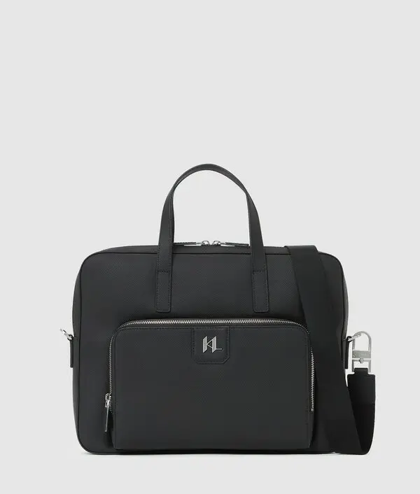 Karl Lagerfeld K/monogram Leather Briefcase