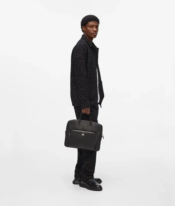 Karl Lagerfeld K/monogram Leather Briefcase