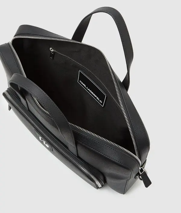 Karl Lagerfeld K/monogram Leather Briefcase