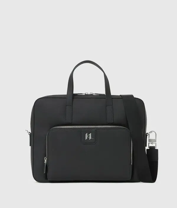 Karl Lagerfeld K/monogram Leather Briefcase