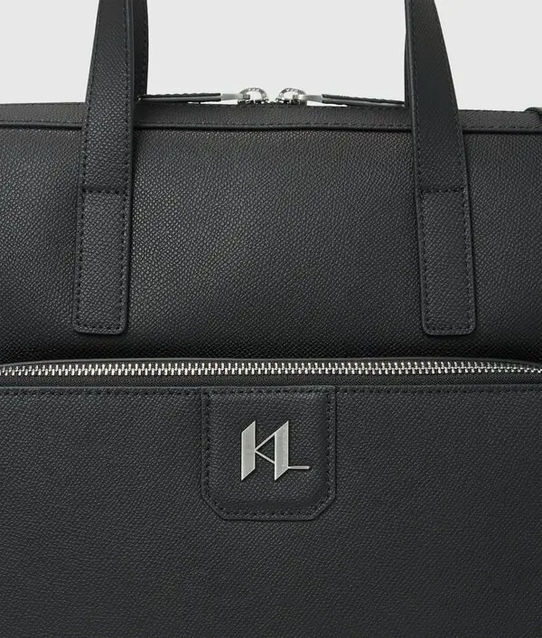 Karl Lagerfeld K/monogram Leather Briefcase