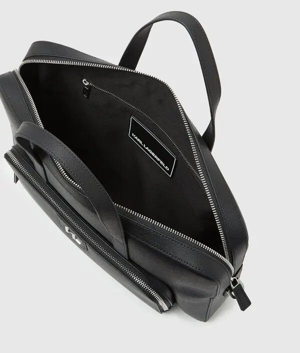 Karl Lagerfeld K/monogram Leather Briefcase