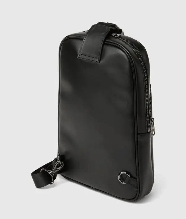 Karl Lagerfeld Monogram Checkerboard Vertical Crossbody Bag