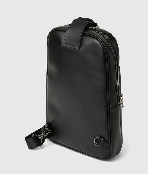 Karl Lagerfeld Monogram Checkerboard Vertical Crossbody Bag