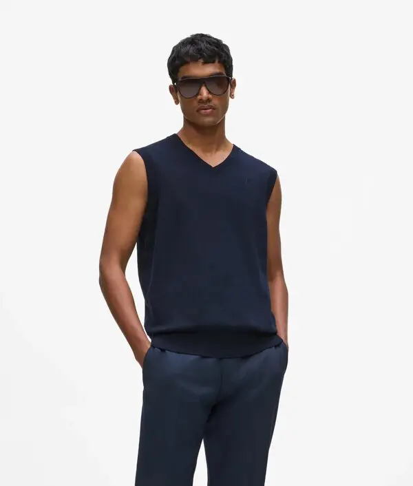 Karl Lagerfeld Kameo Knit Vest - Navy
