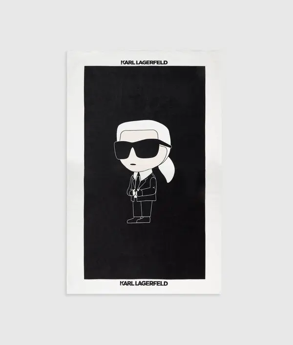 Karl Lagerfeld Ikon Beach Towel - Black