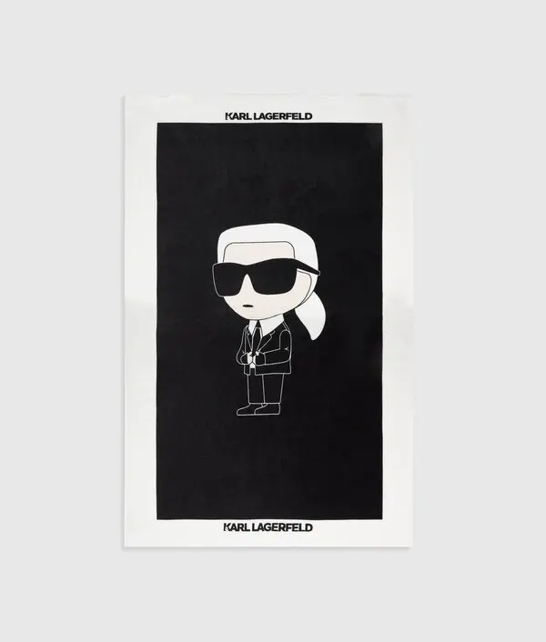 Karl Lagerfeld Ikon Beach Towel - Black