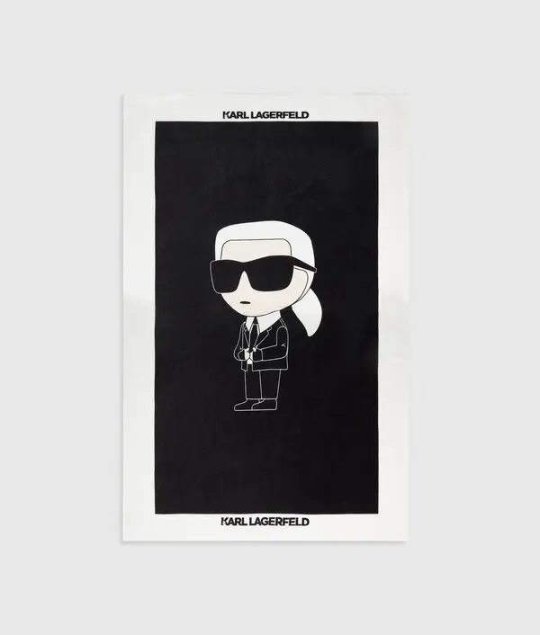 Karl Lagerfeld Ikon Beach Towel - Black
