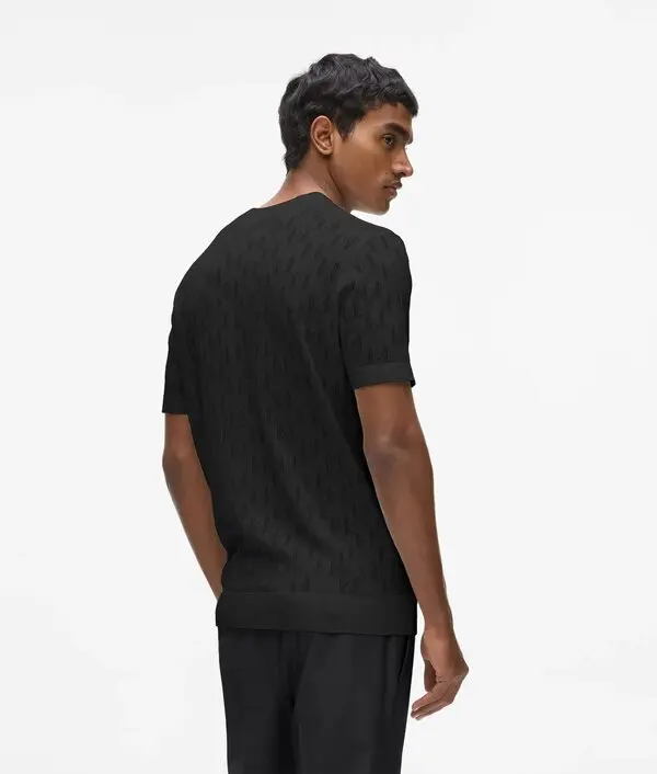 Karl Lagerfeld Monogram Short-sleeved Sweater