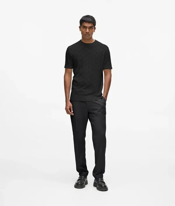 Karl Lagerfeld Monogram Short-sleeved Sweater