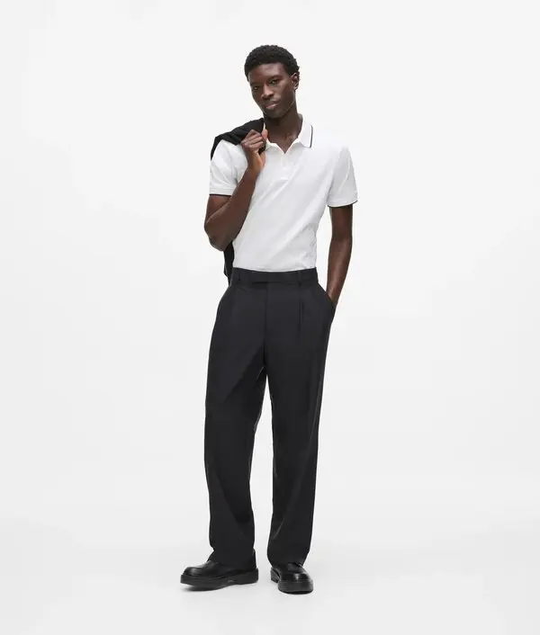 Karl Lagerfeld Textured Polo Shirt