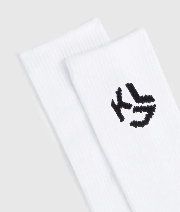 KL JEANS Monogram Mid-length Socks – 2-pack