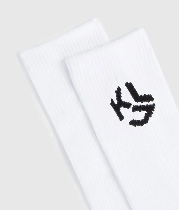 KL JEANS Monogram Mid-length Socks 2-pack