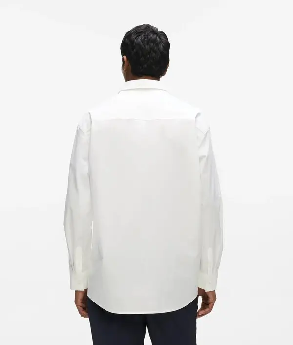 Karl Lagerfeld Metallic Logo Shirt - Black