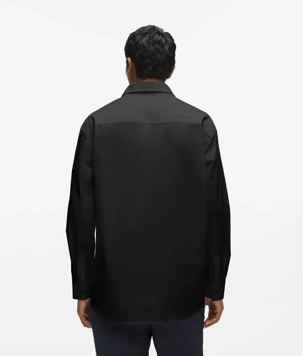 Karl Lagerfeld Metallic Logo Shirt - Black