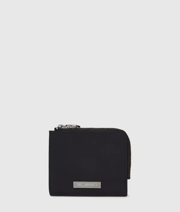 Karl Lagerfeld Ikon Nylon Small Bifold Wallet - Black