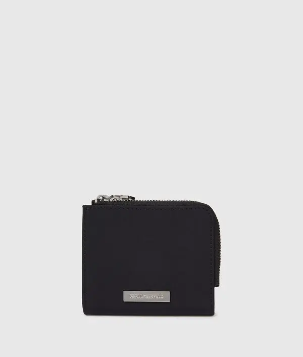 Karl Lagerfeld Ikon Nylon Small Bifold Wallet - Black