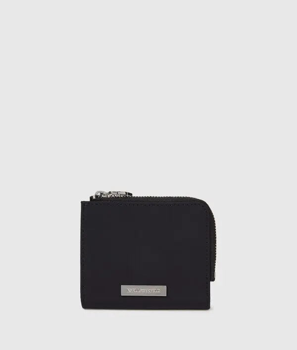 Karl Lagerfeld Ikon Nylon Small Bifold Wallet - Black