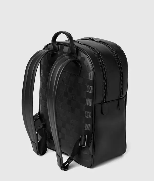 Karl Lagerfeld Monogram Checkerboard Backpack