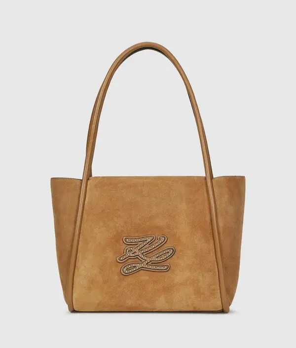 Karl Lagerfeld K/autograph Patch Tote Bag - Caramel