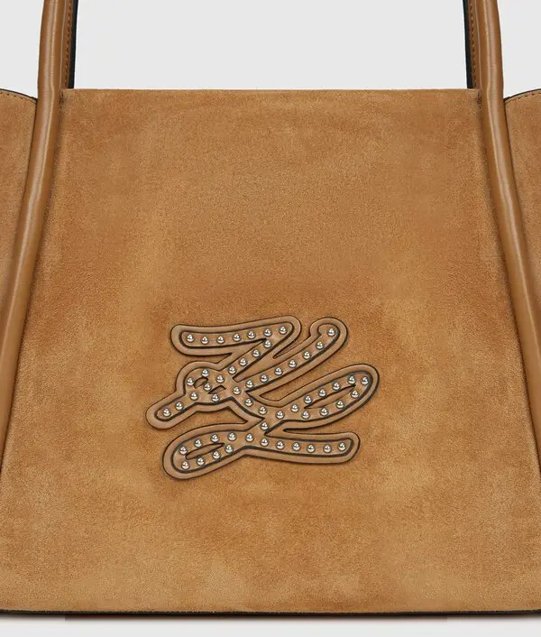 Karl Lagerfeld K/autograph Patch Tote Bag - Caramel