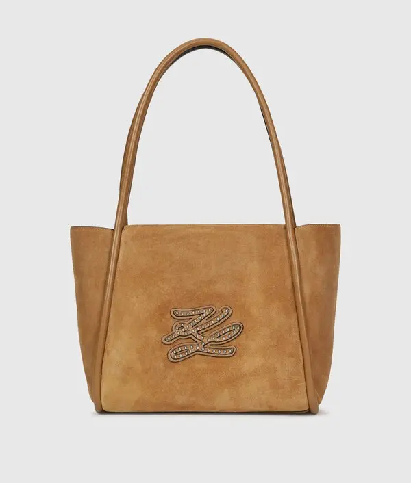 Karl Lagerfeld K/autograph Patch Tote Bag - Caramel