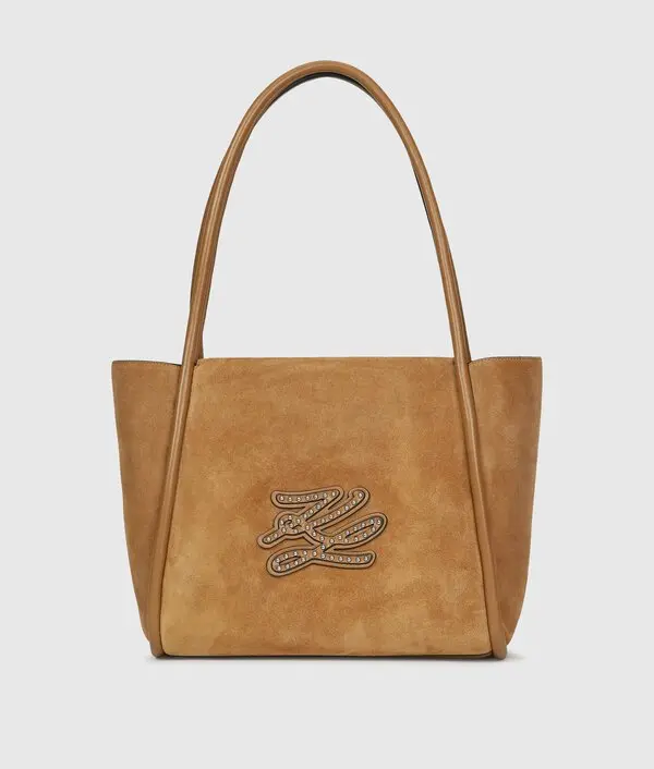 Karl Lagerfeld K/autograph Patch Tote Bag - Caramel