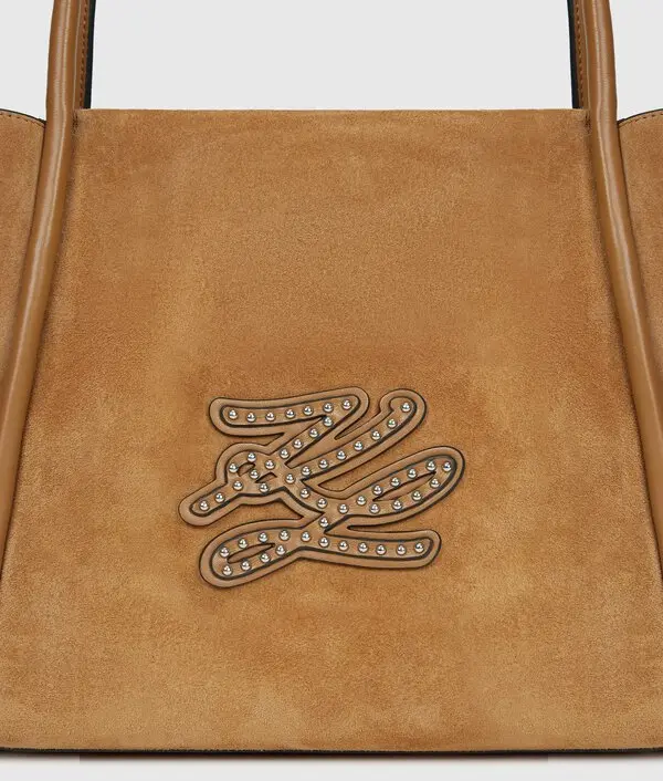 Karl Lagerfeld K/autograph Patch Tote Bag - Caramel