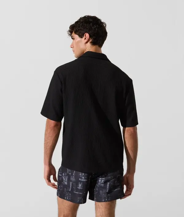 Karl Lagerfeld Textured Beachwear Shirt