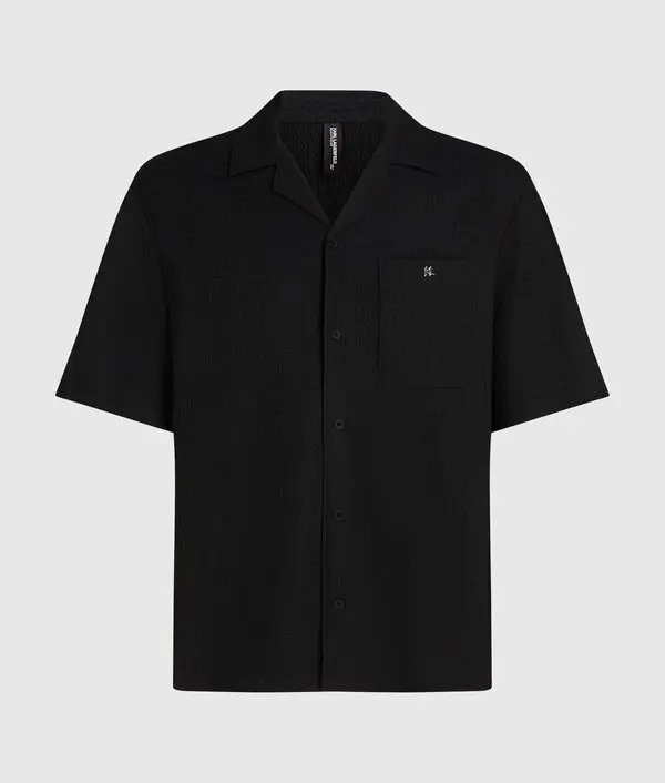 Karl Lagerfeld Textured Beachwear Shirt
