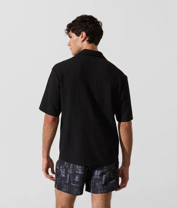 Karl Lagerfeld Textured Beachwear Shirt