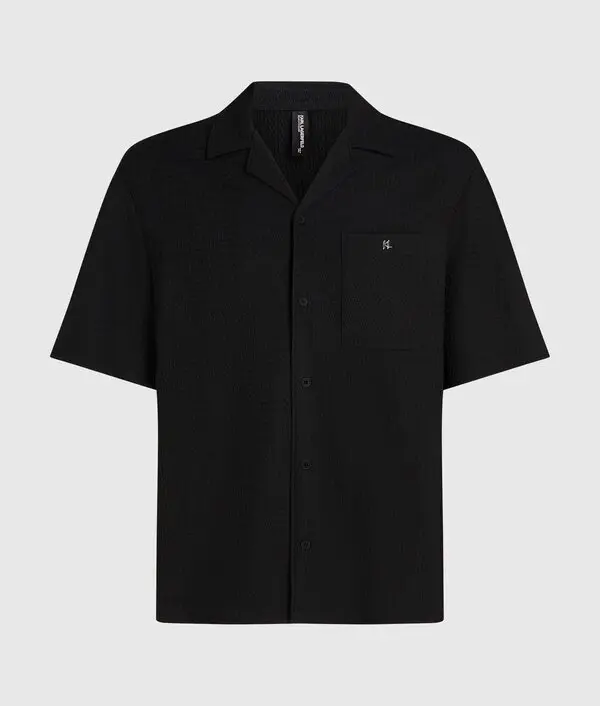 Karl Lagerfeld Textured Beachwear Shirt