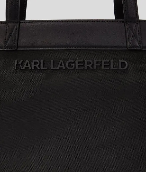 Karl Lagerfeld Logo Mesh Tote Bag