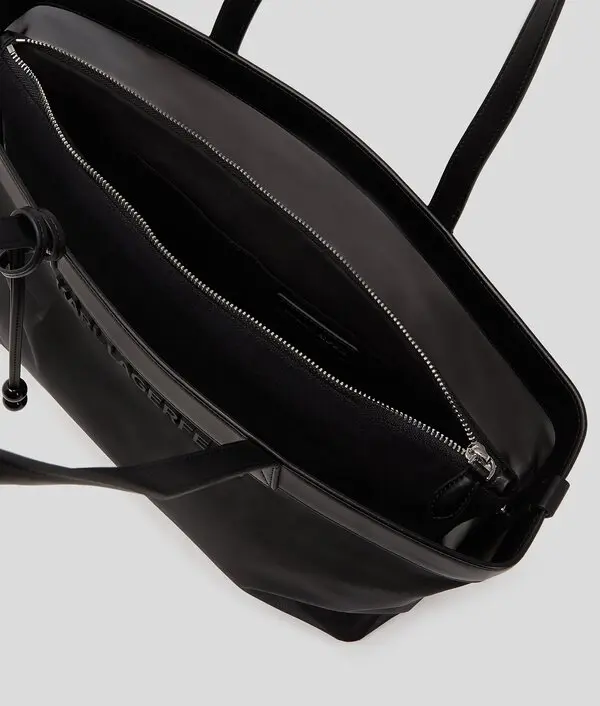 Karl Lagerfeld Logo Mesh Tote Bag
