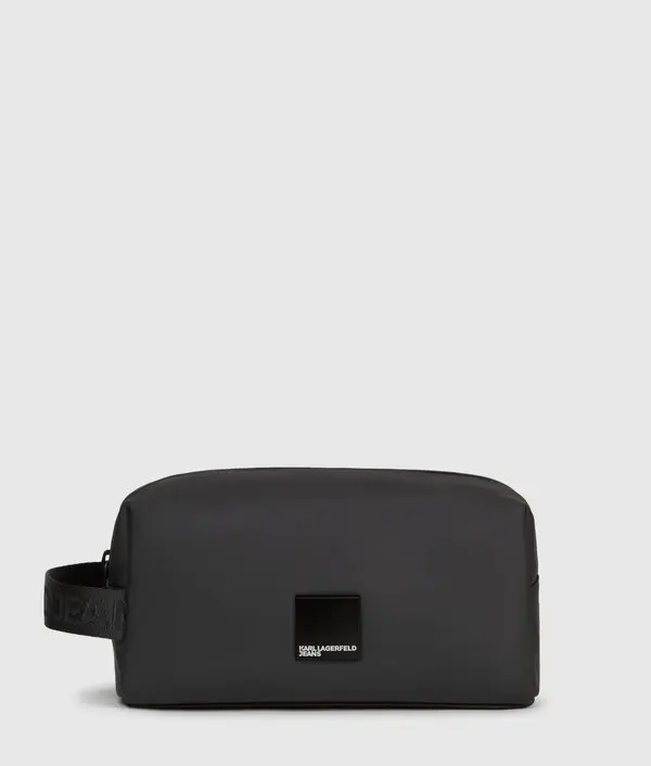 KL JEANS Jeans Venture Washbag In Coated Nylon - Black